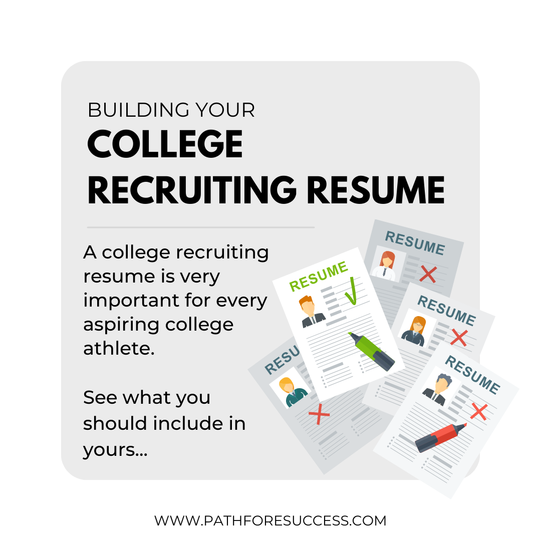 How to Build Your College Recruiting Resume - Path Fore Success